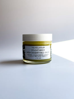 HIGH DESERT protective face balm with chaparral, agrimony, & evening p ...